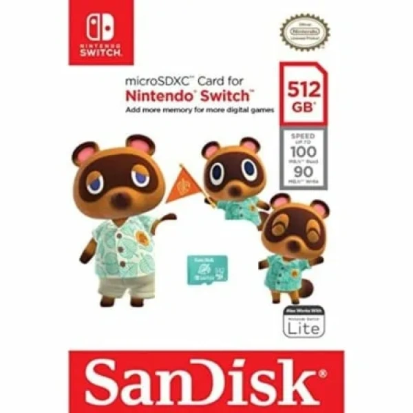 Tarjeta de Memoria SanDisk Nintendo Switch 512GB microSD XC UHS-I ...